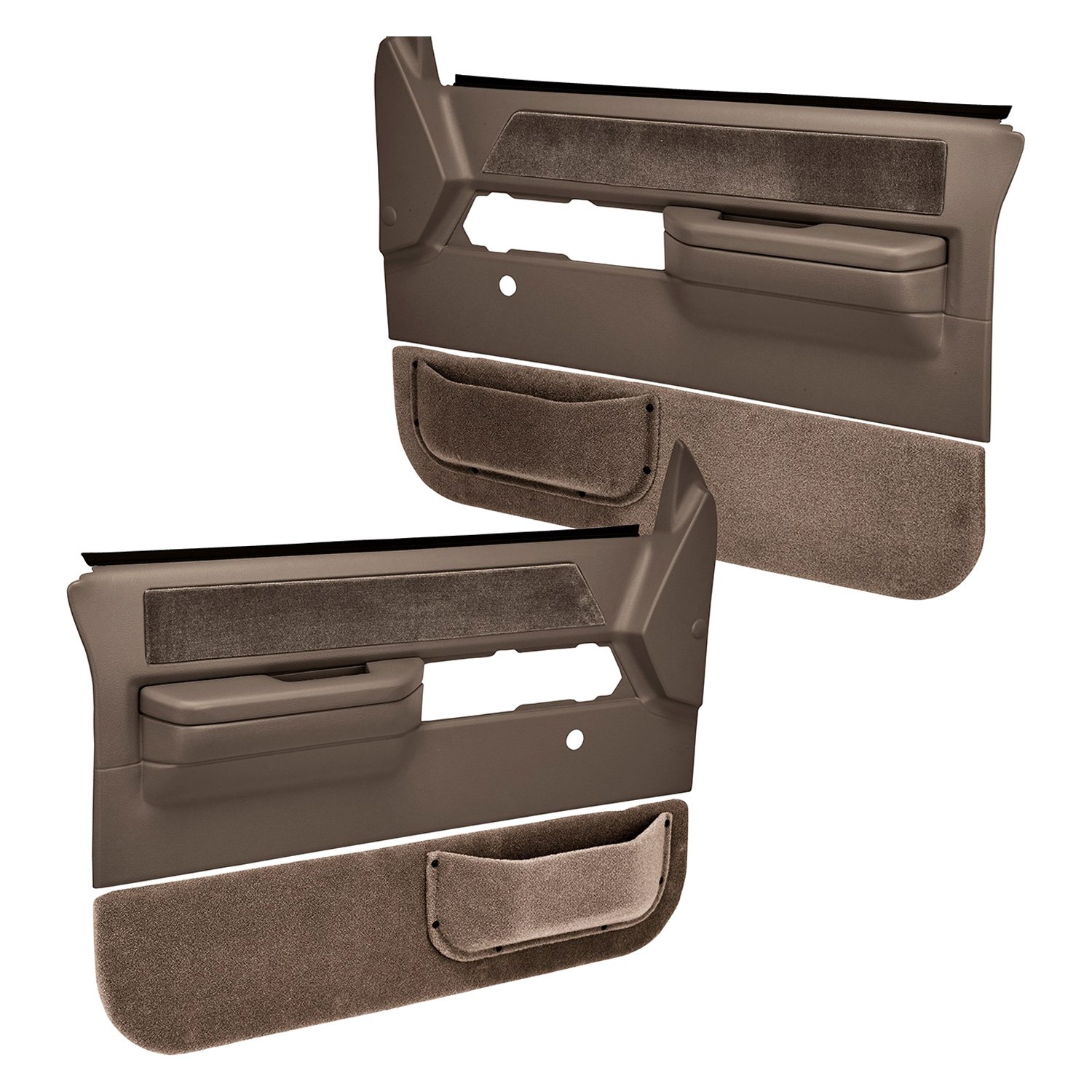 Coverlay® 18-606C36N-DBR - Dark Brown Dash Cover and Door Panels Combo ...