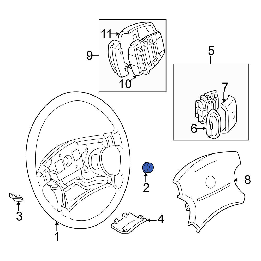 Infiniti OE 0122300241 - Steering Wheel Nut - TRUCKiD.com